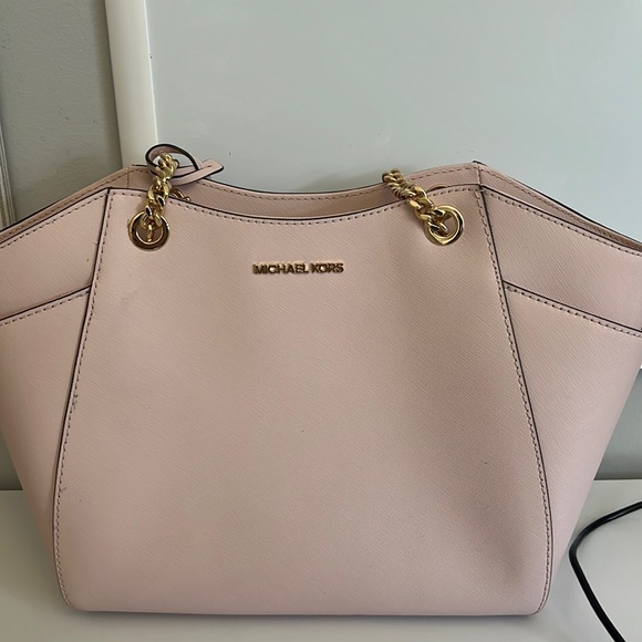 MICHAEL Michael Kors | Bags | Michael Kors Pink Tote Bag With Gold ...